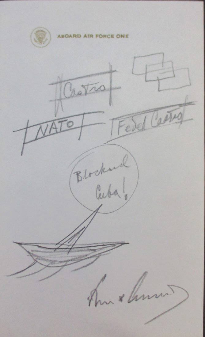 John F. Kennedy Doodled Air Force One Letterhead Auction