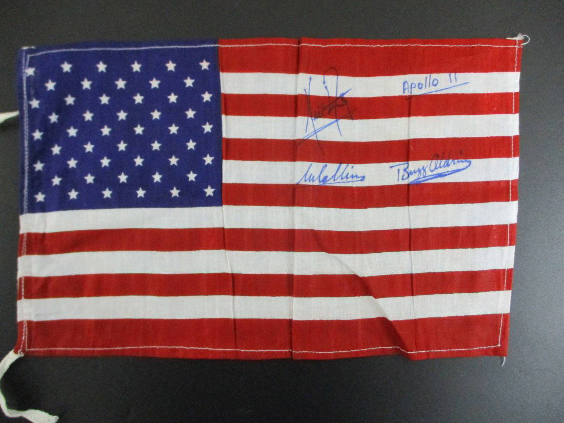 Apollo 11 Crew Signed American Flag: A Symbol Of Human Achievement Auction