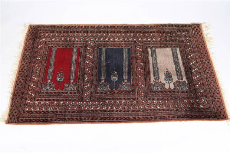 Saph Prayer Rug (pakistan, C. 1970's 80's)