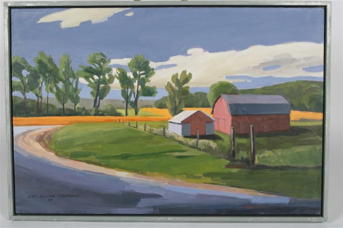 Lars-Birger Sponberg, "Trees & Red Barn" - Feb 07, 2019 | Stefek's ...
