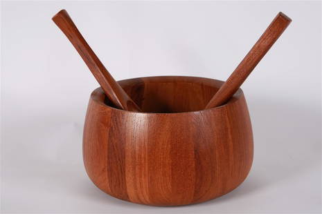 Vintage Dansk Teak Pedestal Bowl