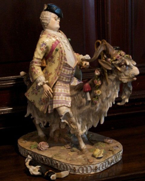 Porcelain Figure of Man Riding Goat, 19th C. - Jan 31, 2013 | Stefek's ...