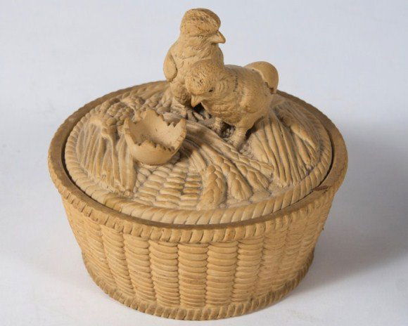 Cane Ware Pottery Game Pot, English, 19th C. - Jan 31, 2013 | Stefek's ...