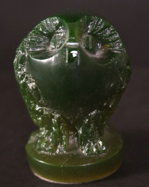 Daum Pate de Verre Glass Owl, 20th C. - May 30, 2013 | Stefek's ...