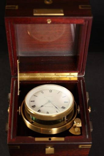 Concord Brass And Mahogany Ship's Clock