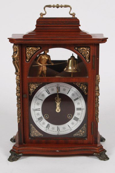 French Odo Automation Wood Case Clock
