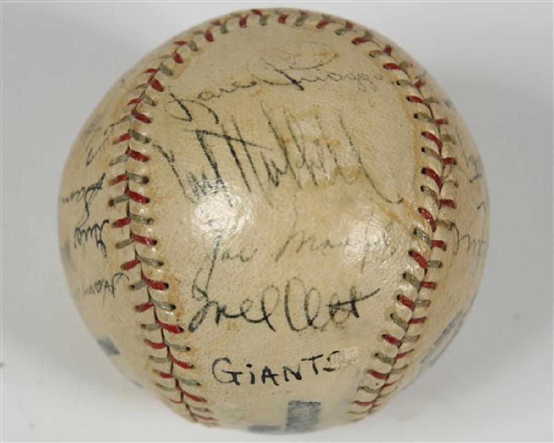 1937 New York Giants Team Signed Baseball - Jan 19, 2017 | Stefek's ...