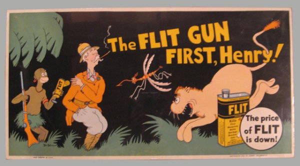 1932 Dr. Seuss Flit Gun Store Display