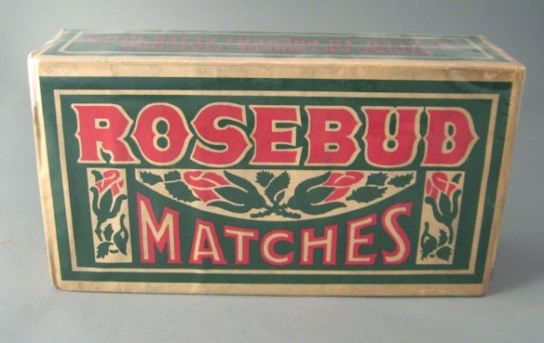 228: Rosebud Matches Store Display Box