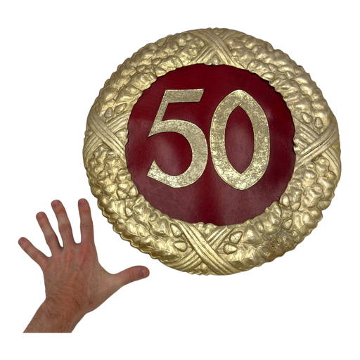 Adolf Hitler 50th Birthday Celebration Cardboard Sign