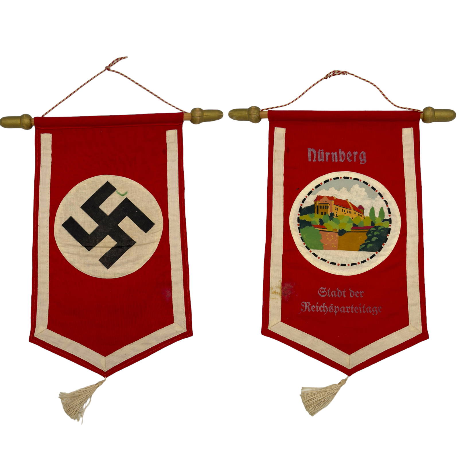 Third Reich Nazi Reichsparteitag Nuremberg Wall Banner Auction