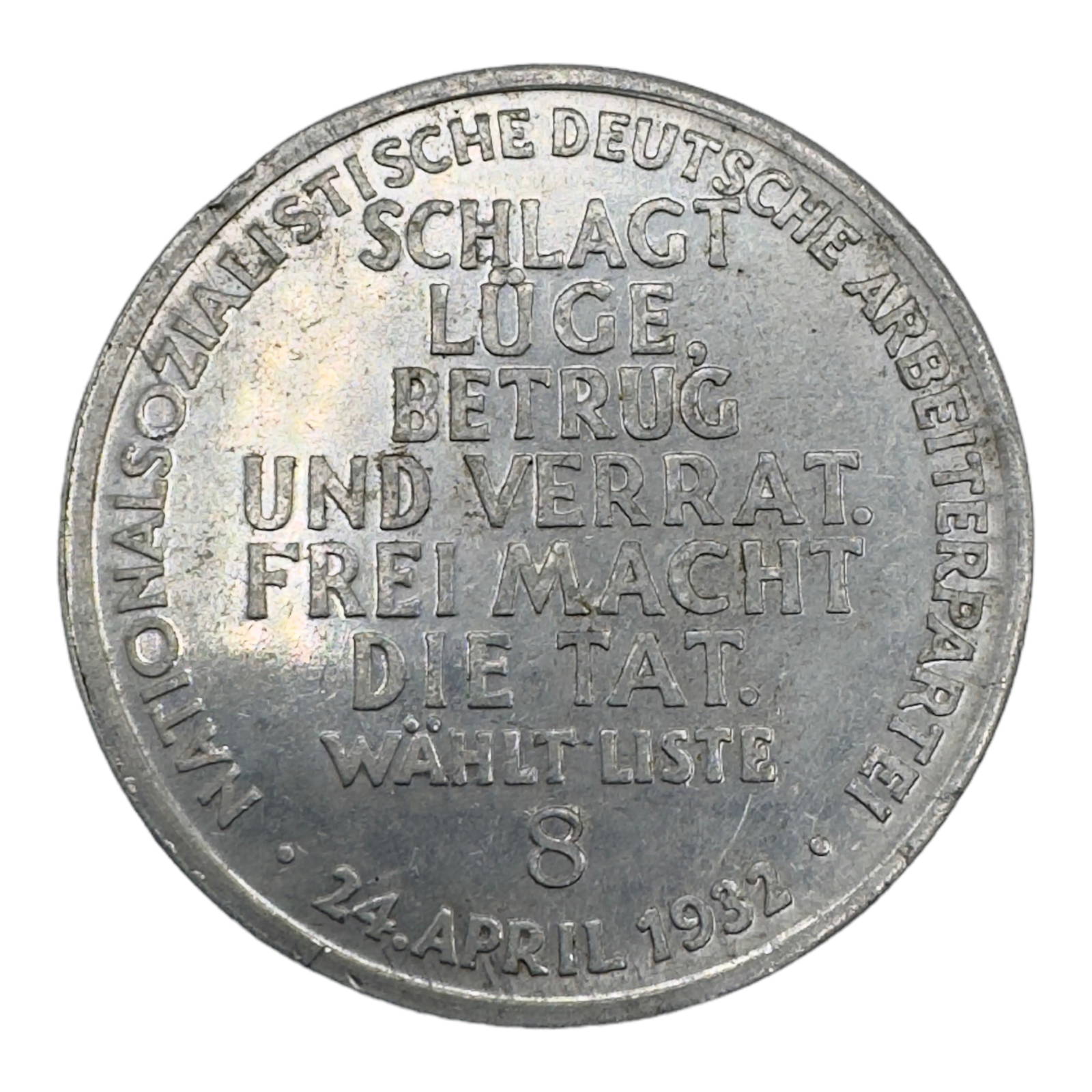 Nazi 1932 Election Token Auction