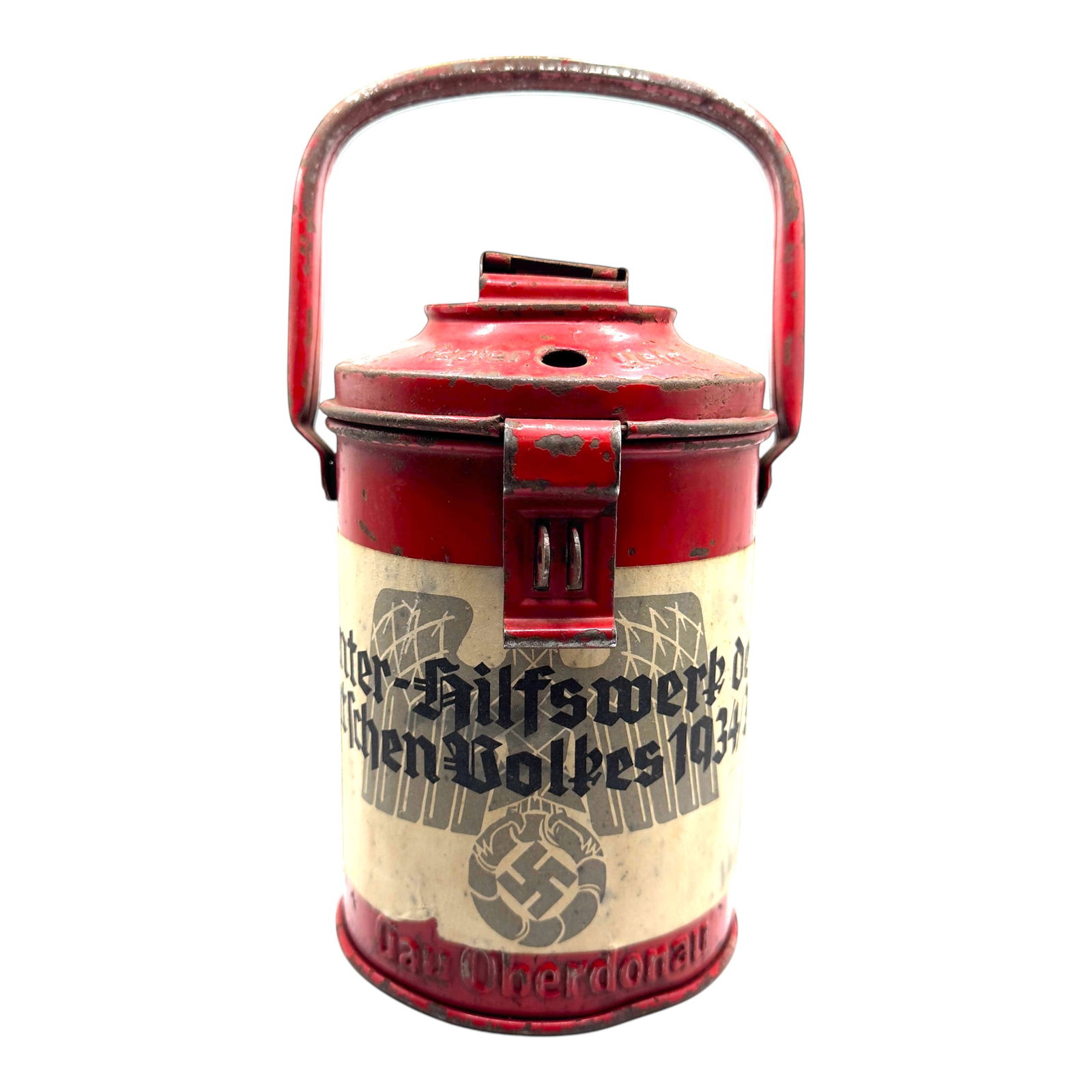 Nazi Whw Donation Can With Label Auction