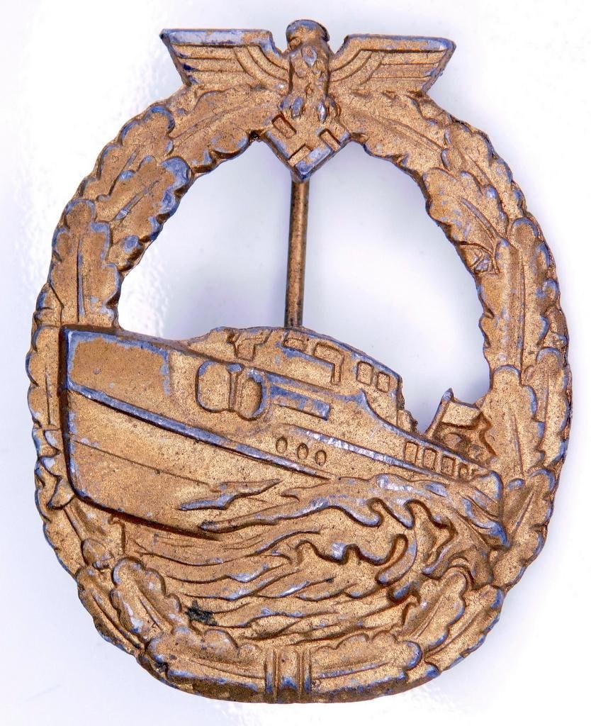 German Wwii Naval Kreigsmarine 1st Model E Boat Badge Auction