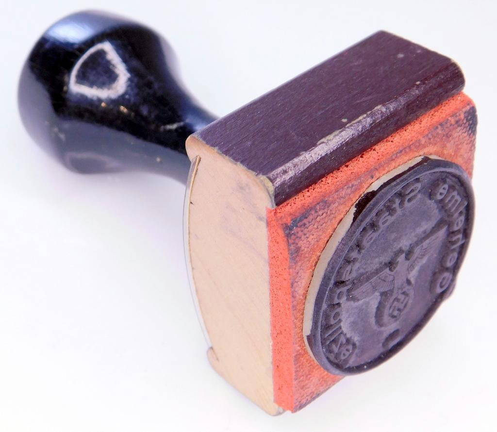 German Wwii Geheime Staatspolizei Police Document Stamp Auction