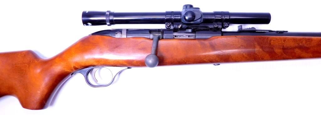 Western Auto Model 100a .22s L Lr Caliber Rifle W/ Scope