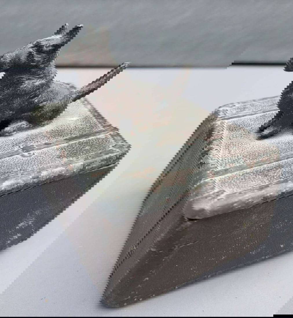 Antique Art Deco Scottie Dog Box Auction