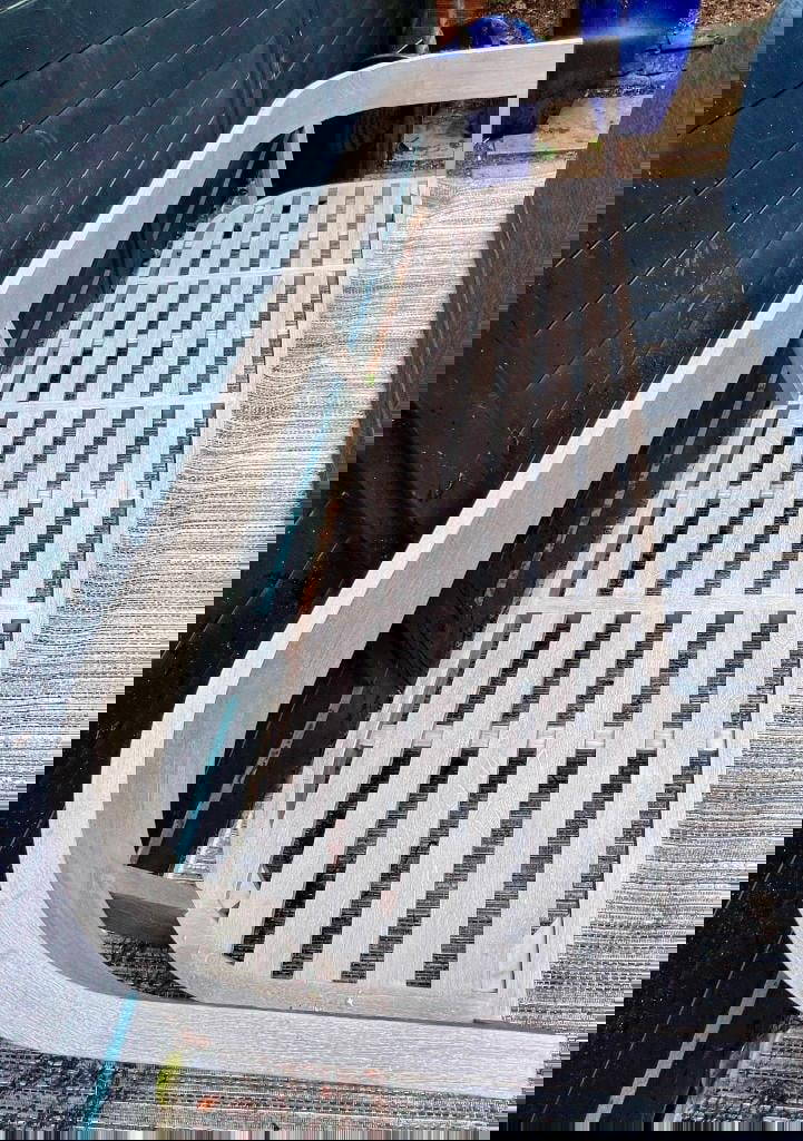 Restoration Hardware Weathered Teak Outdoor Sofa, 108" Balmain ...