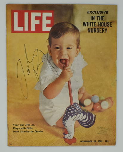 Jfk Autogrpahed 1961 Life Magazine
