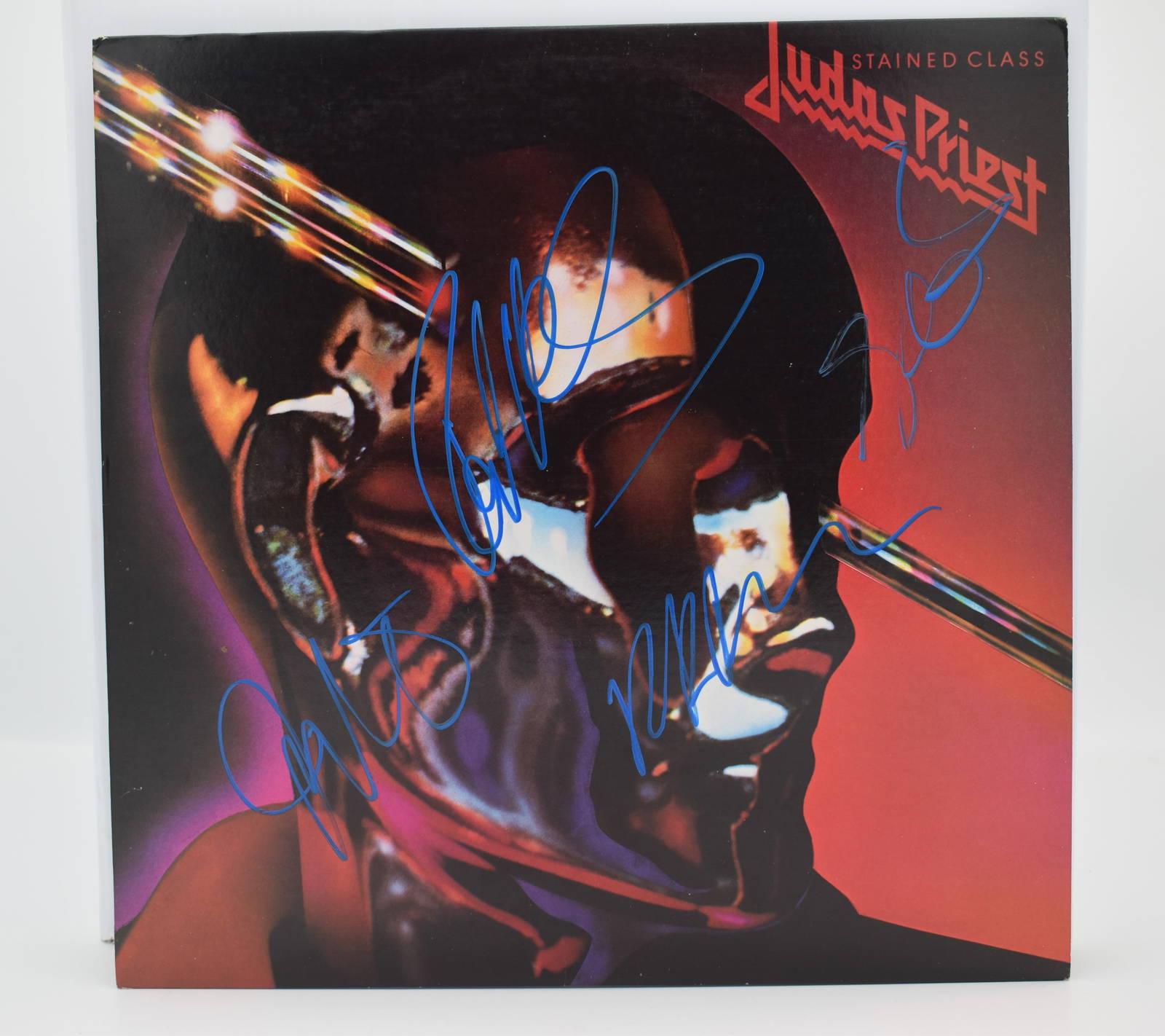 Judas Priest Autographed Stained Class Album Auction