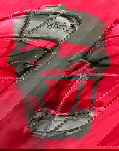 Babe Ruth Autographed Catchers Mask W/coa