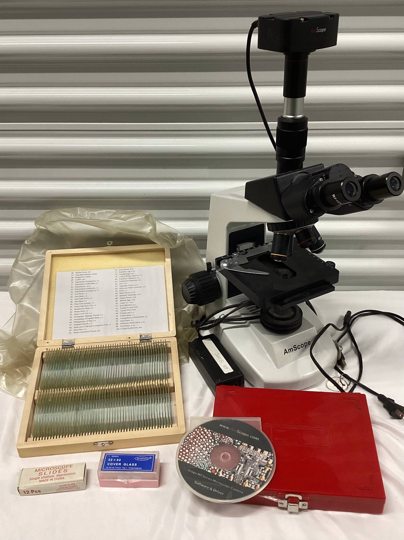 Amscope Mt Series Microscope Camera With Accessories Auction