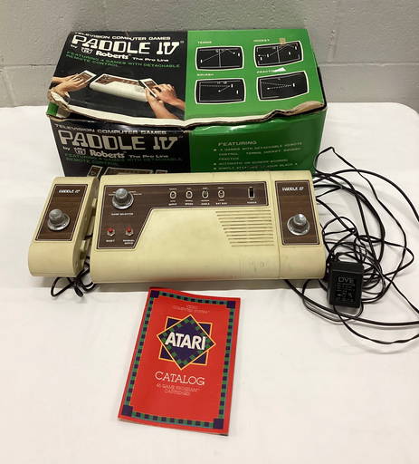 Paddle Iv Television Computer Games With 1981 Atari Catalog
