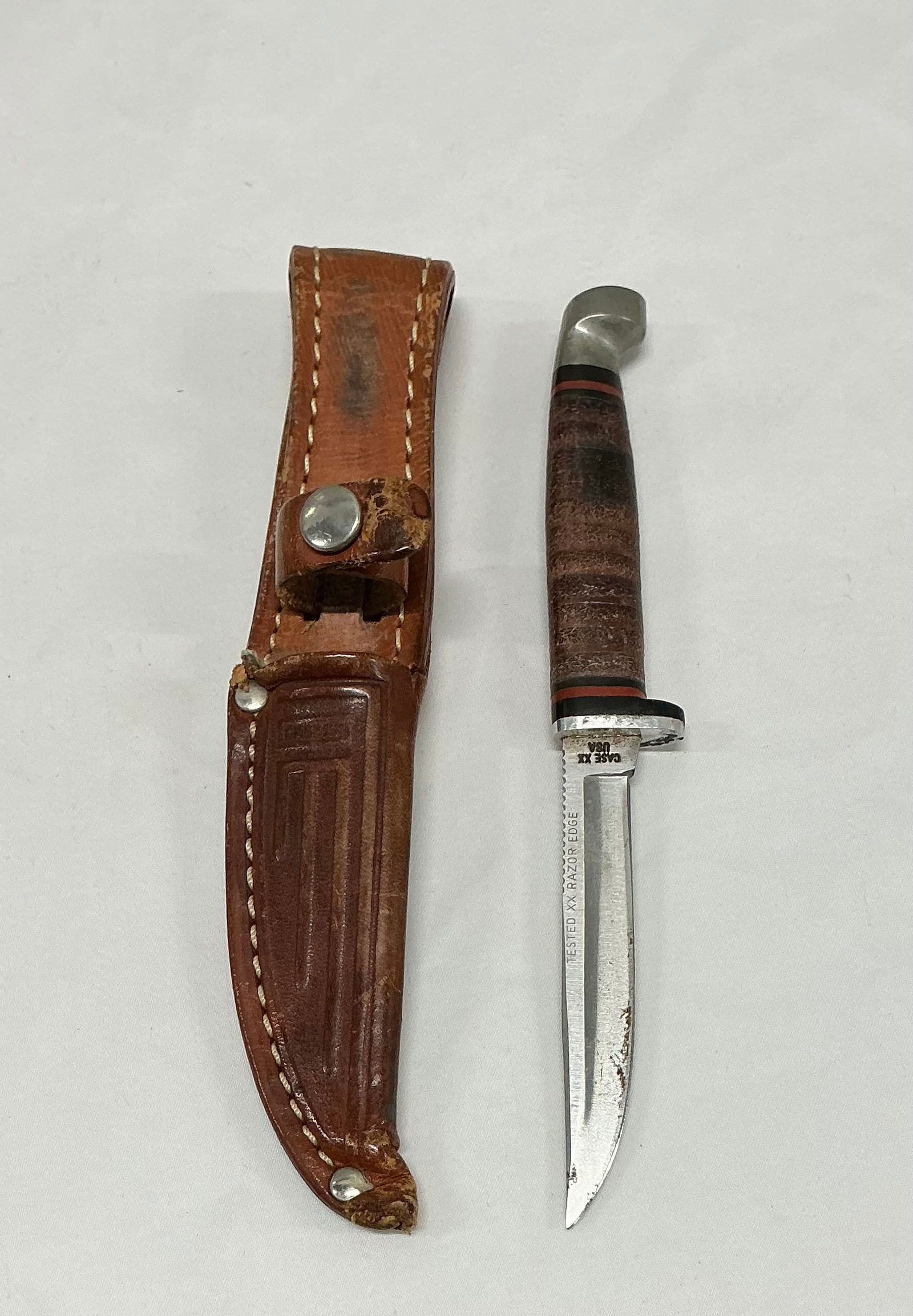 Vintage Case Xx Fixed Blade Knife With Sheath - Jun 21, 2025 | Full ...