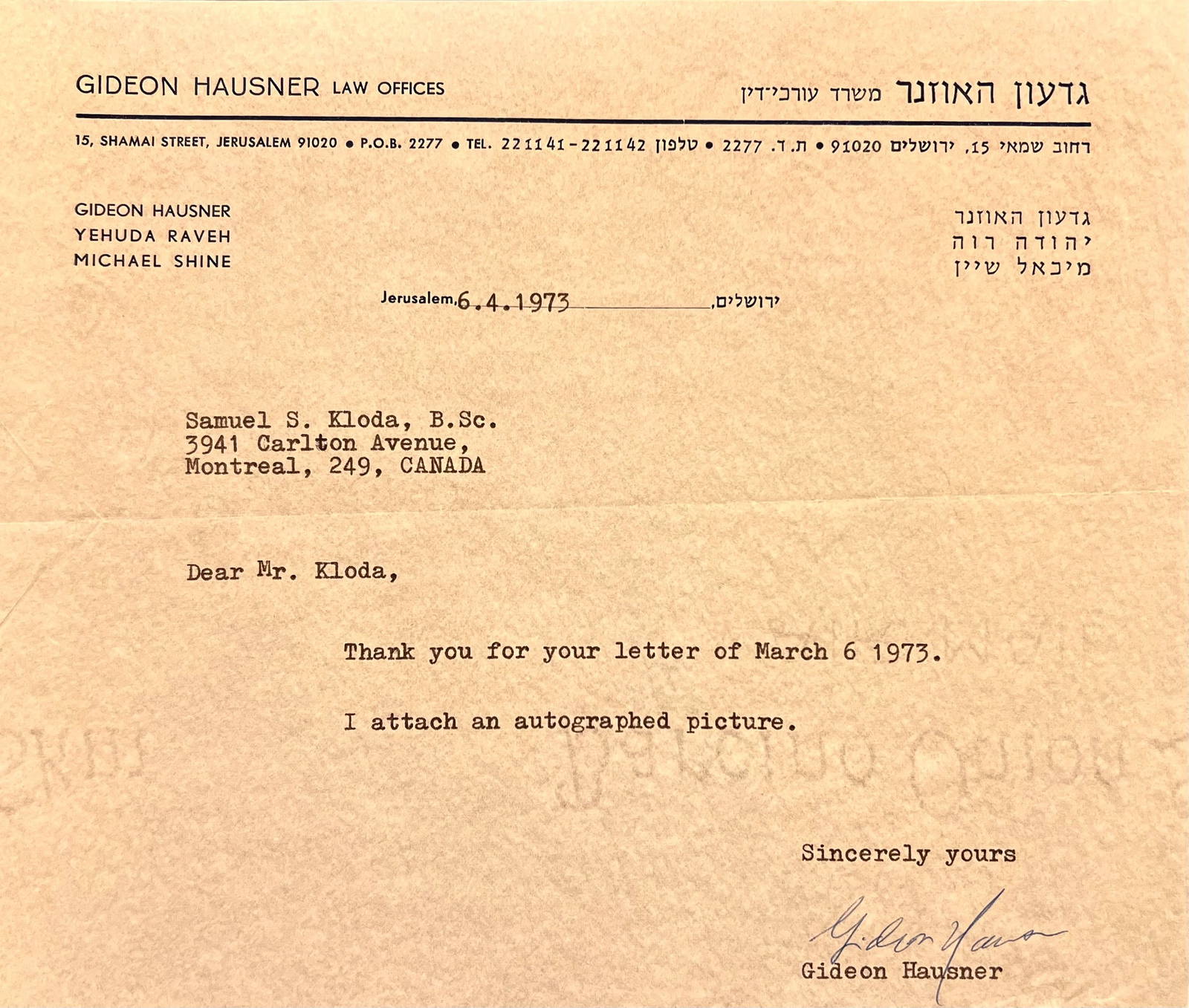 Extremely Rare Tls And Sp By Prosecutor Of Adolph Eichmann Auction