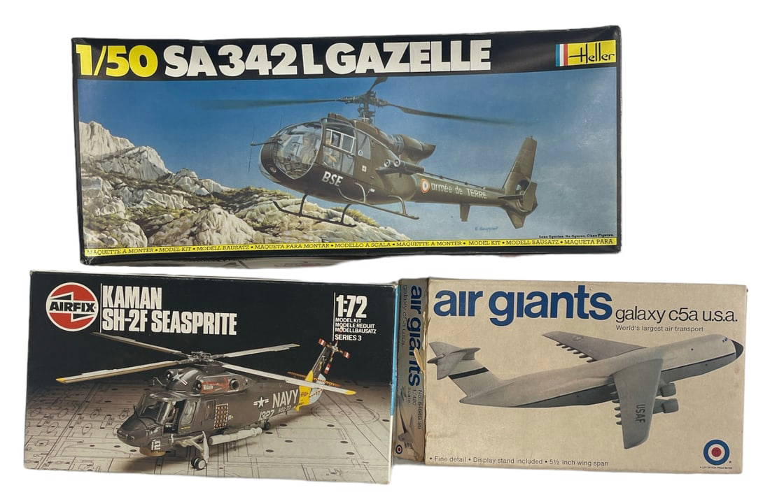 Lot Of 3 | Vintage Aircraft Model Kits Auction