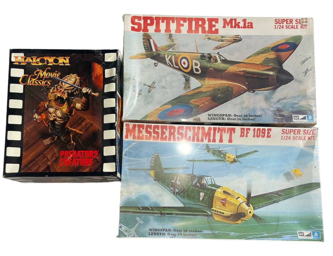 Lot Of 3 | Vintage Aircraft Model Kits And Predator 2 Halcyon Scale ...