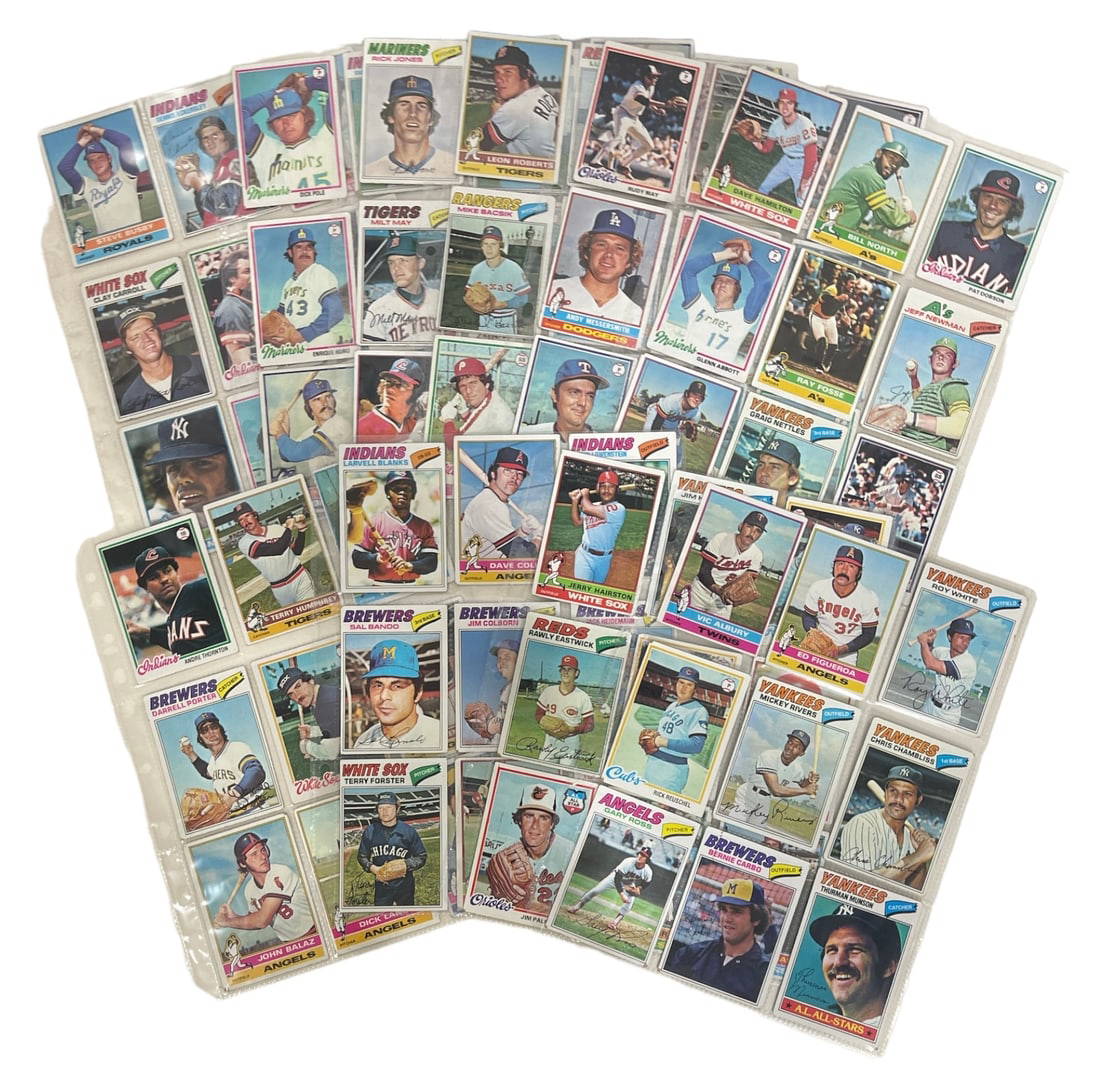 Vintage Baseball Trading Card Collection Auction