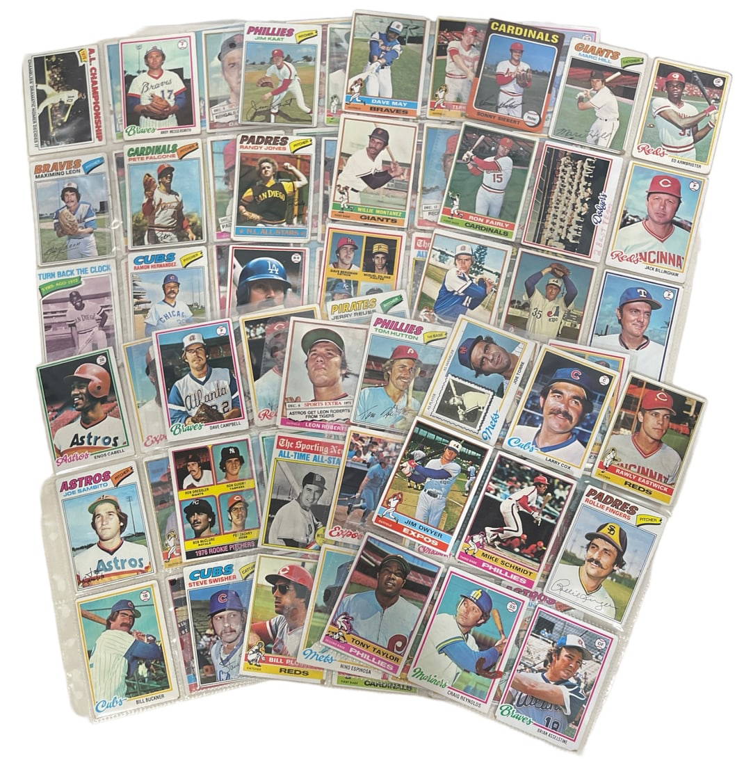 Vintage Baseball Trading Card Collection Auction