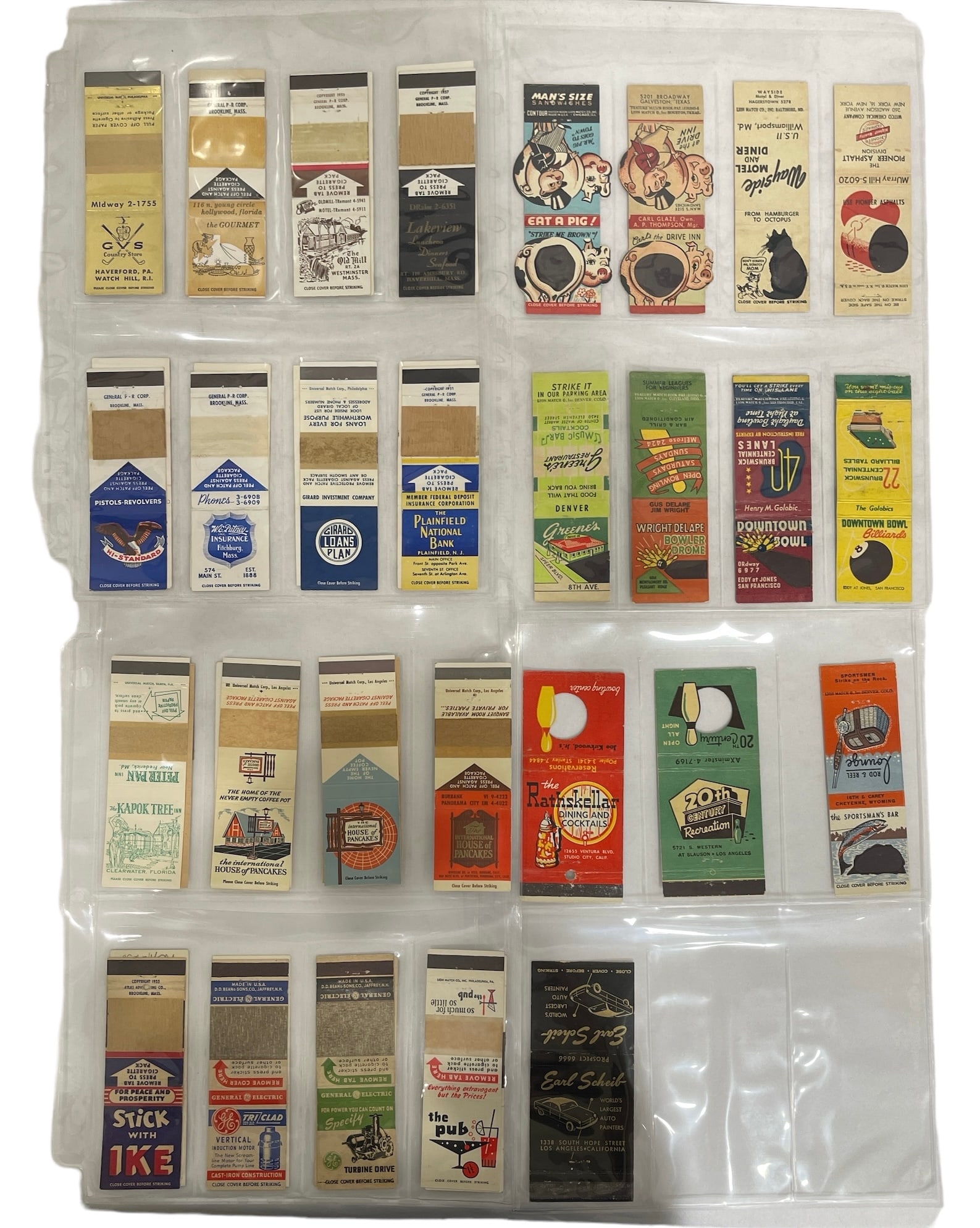 Rare Vintage Matchbook Cover Art | Empty Matchbooks Auction