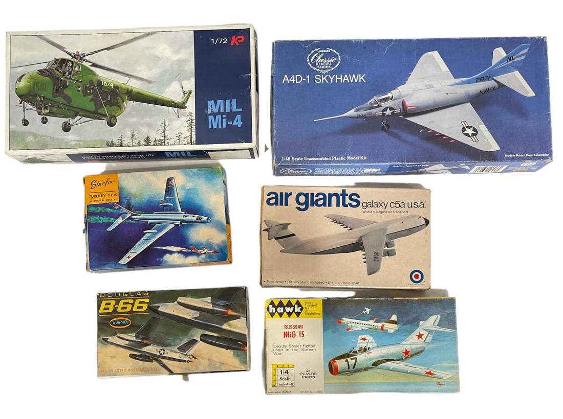 Lot Of 6 | Rare Vintage Aircraft Models Auction