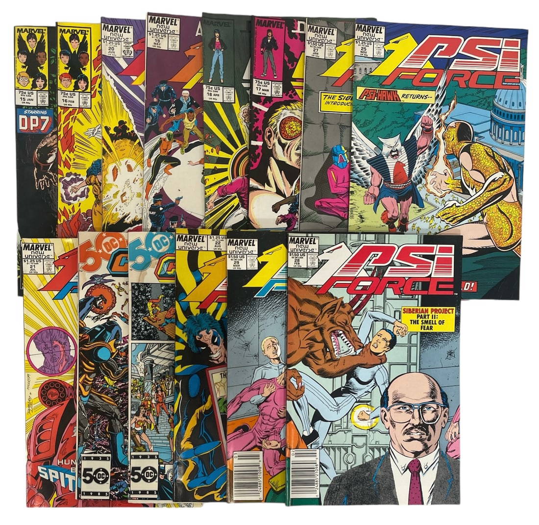Lot Of 14 | Rare Vintage Marvel And Dc Comic Book Collection Auction