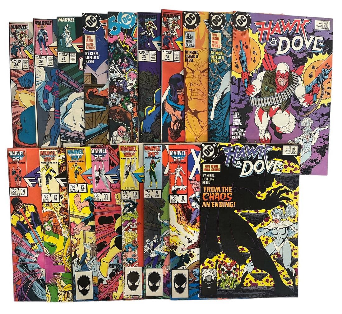 Lot Of 18 | Rare Vintage Marvel And Dc Comic Book Collection Auction