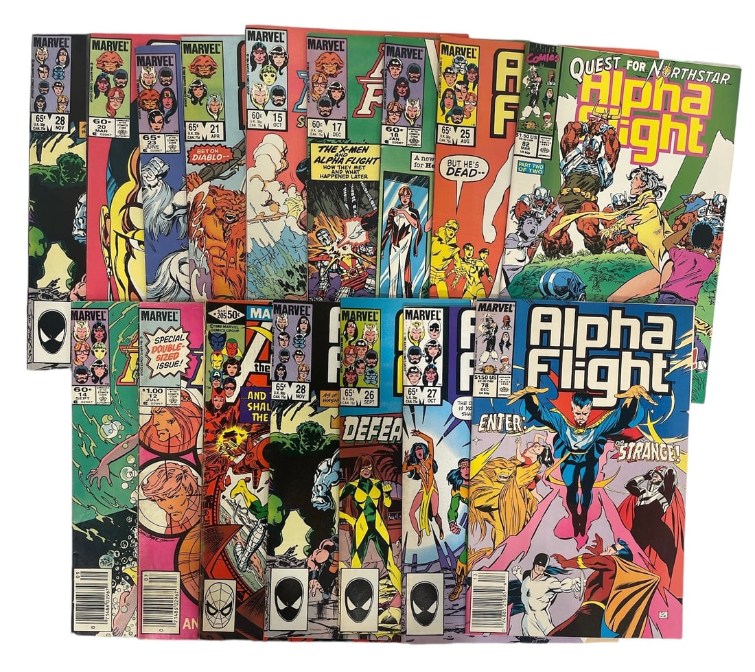 Lot Of 16 | Rare Vintage Marvel Comic Book Collection Auction