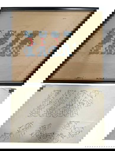 Hand Painted Animation Cel And Printed Character Sheets | Fritz The Cat ...