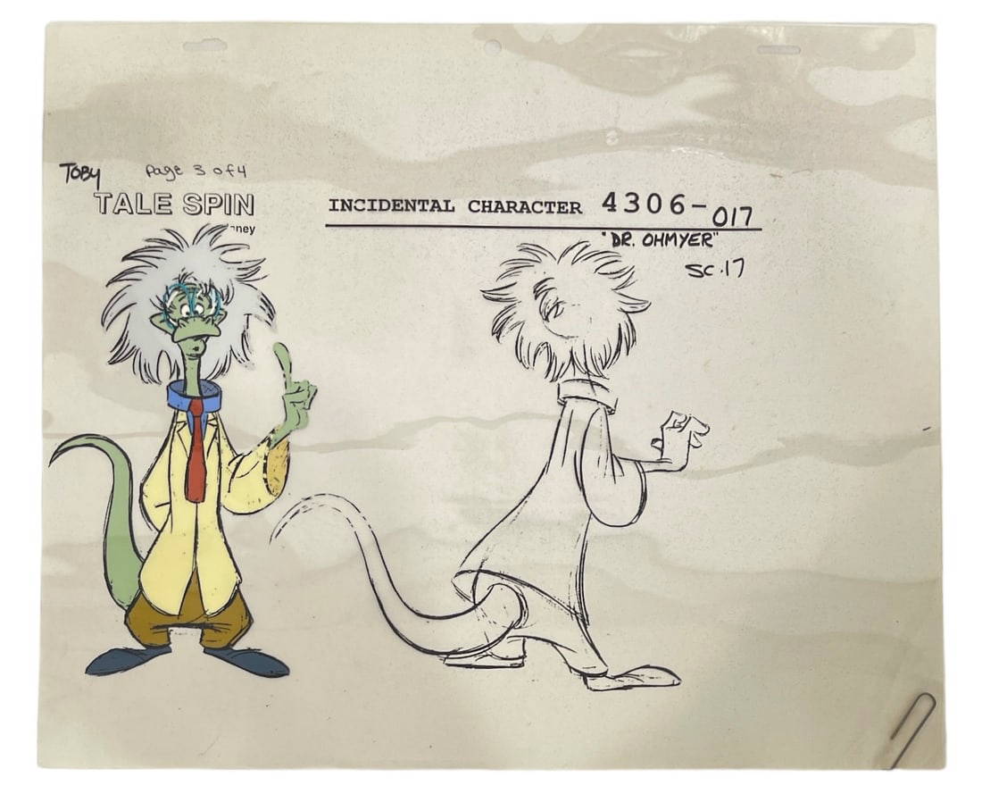 Hand-painted Animation Cel | Walt Disneys Tale Pin | No Coa Auction
