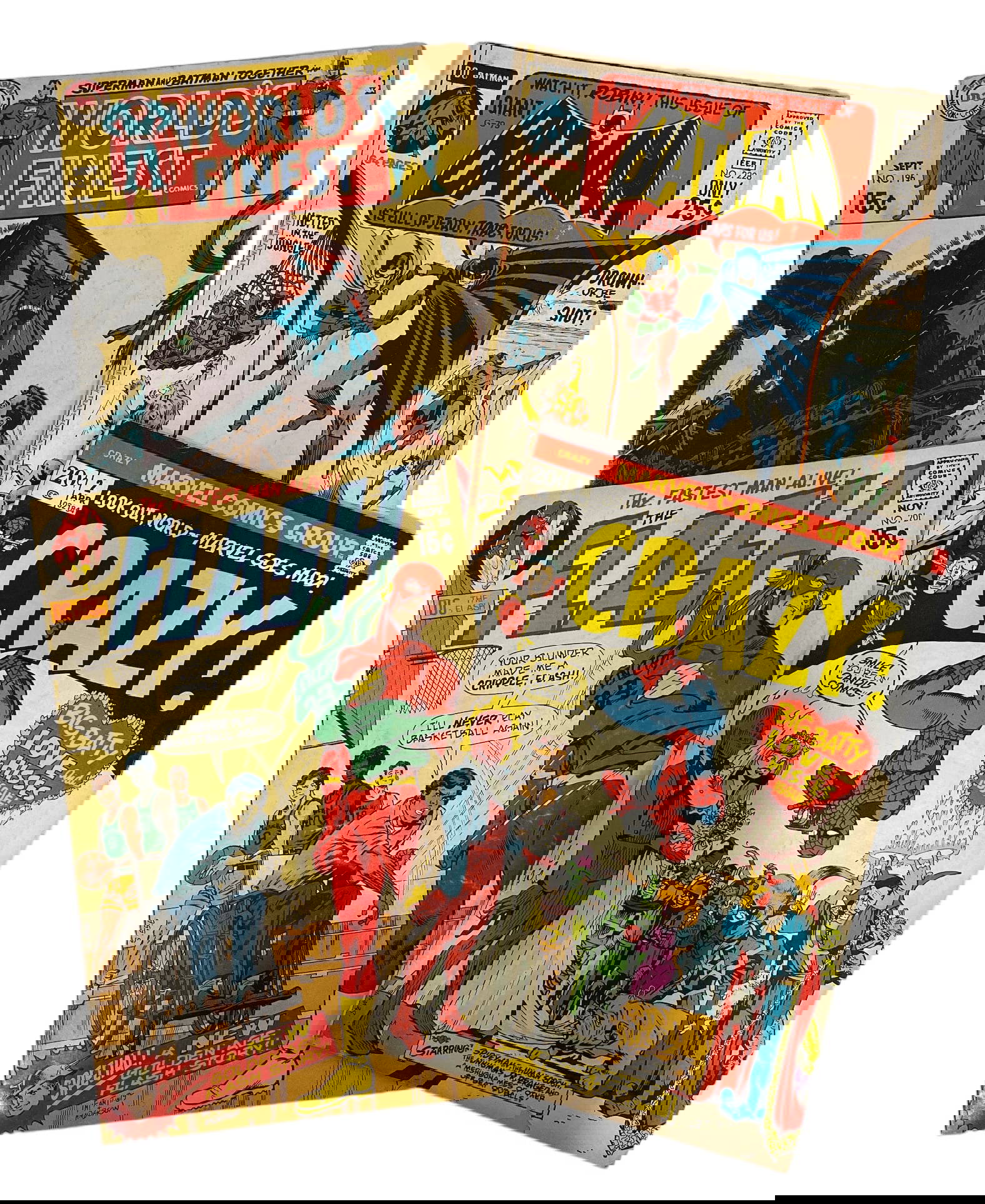 Lot Of 4 | Rare Vintage Marvel And Dc Comic Book Collection Auction