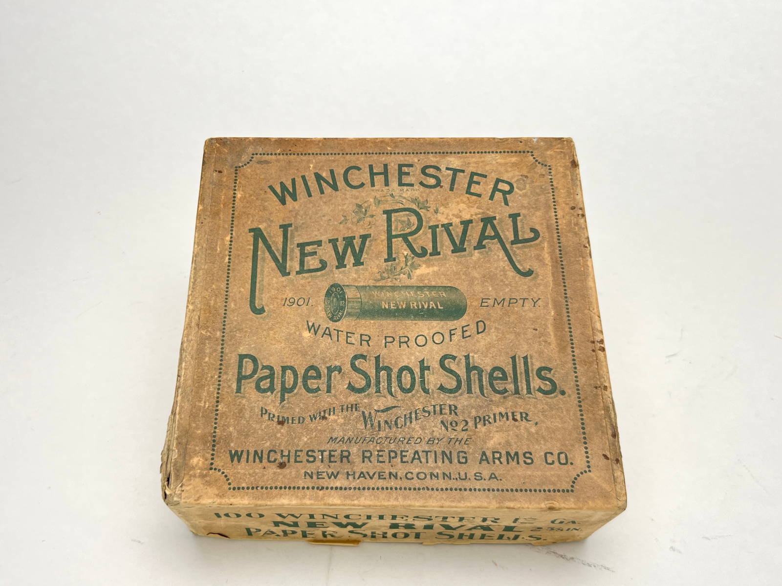 Box Of 100 Empty Winchester 'new Rival' Water Proofed Paper Shot Shells ...