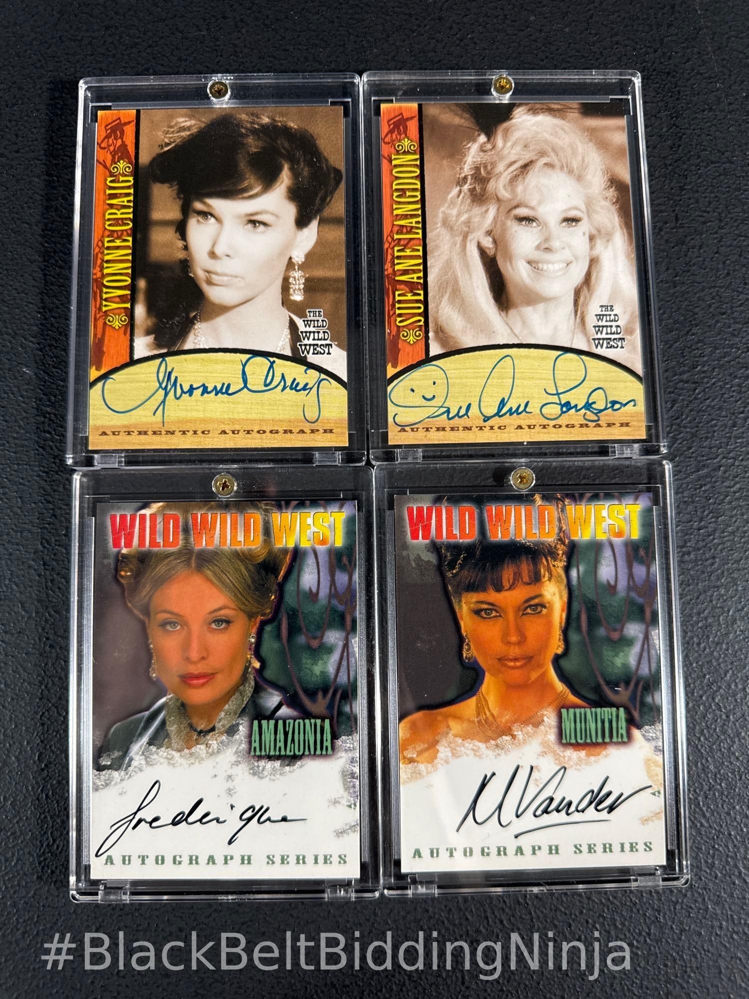 Four Wild Wild West Autograph Cards Auction