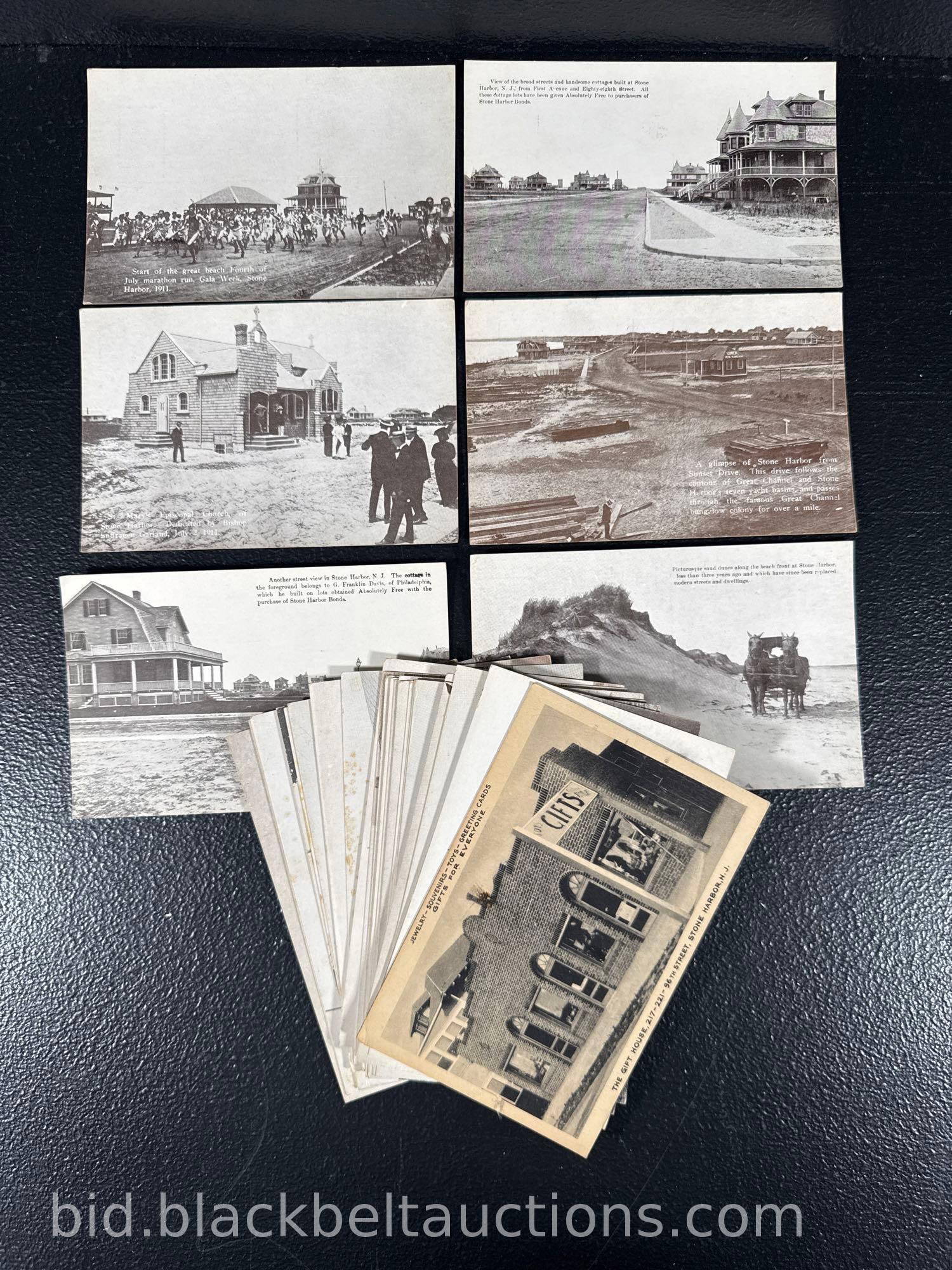 29 Vintage Stone Harbor Post Cards Auction