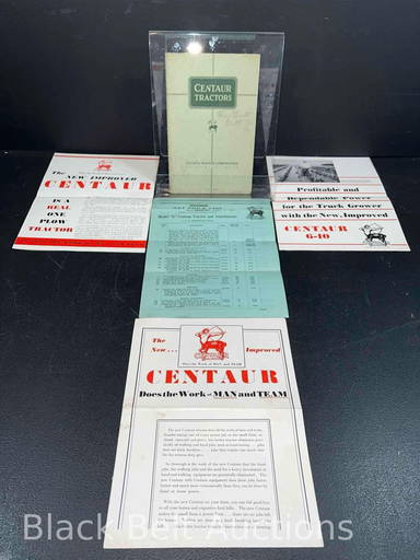 Centaur Tractors Catalog, Price List & Advertising