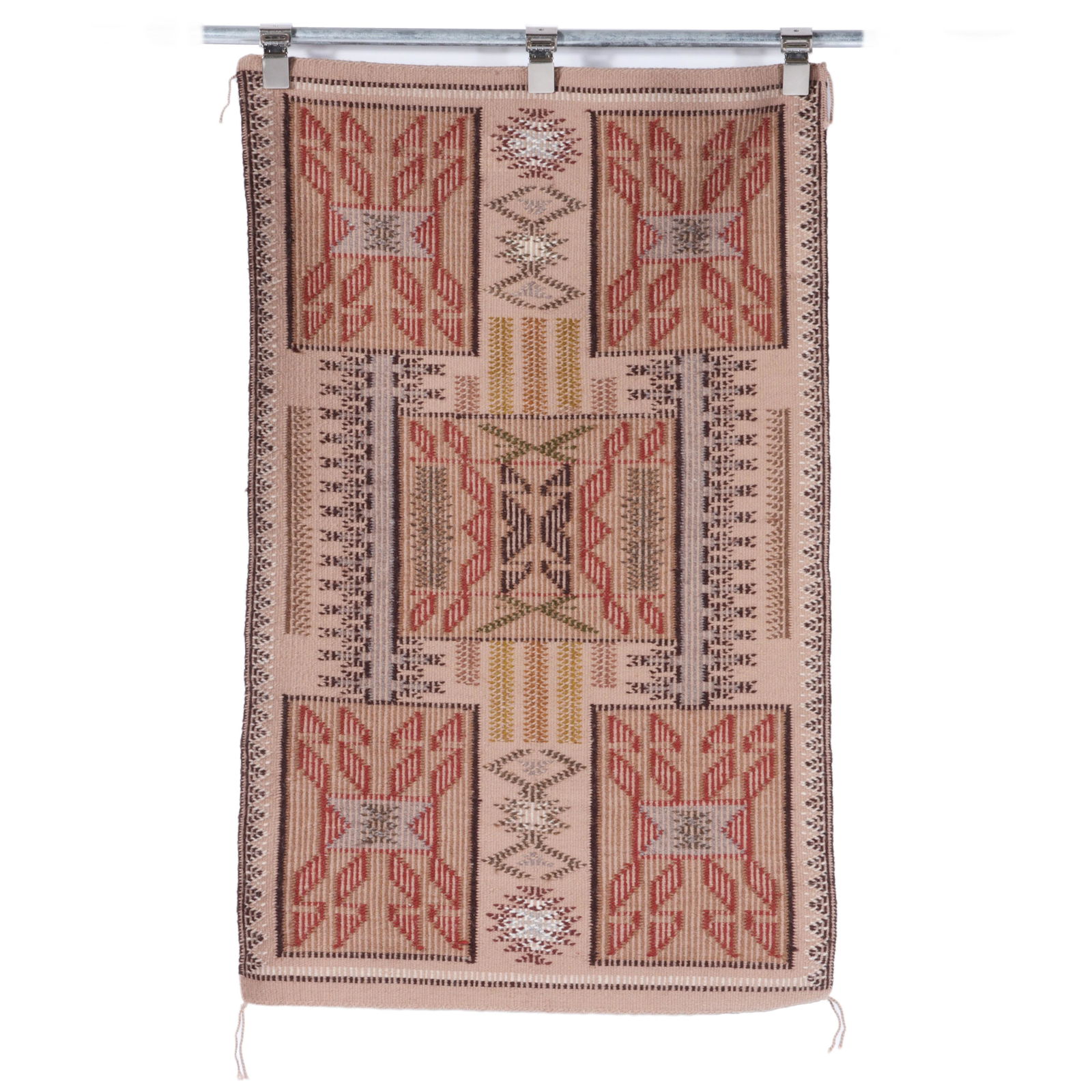Marie Sheppard Navajo Raised Outline Storm Design Rug, Shiprock, Nm 45 ...