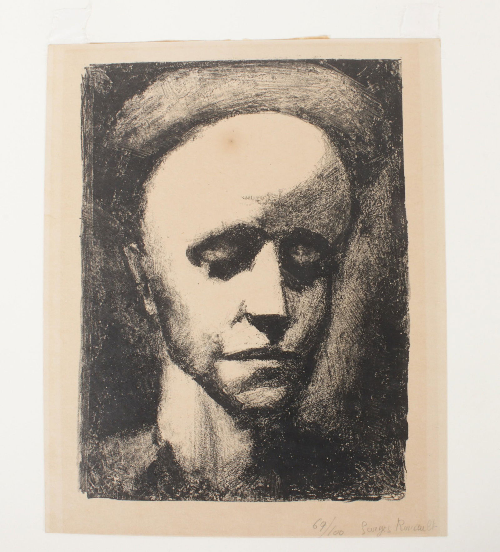 Georges Rouault, France (1871 1958), Self Portrait, 1926, Lithograph
