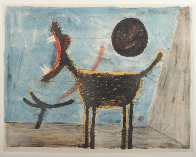 Rufino Tamayo, New York / Mexico (1899 1991), Perro Aullando A La Luna ...