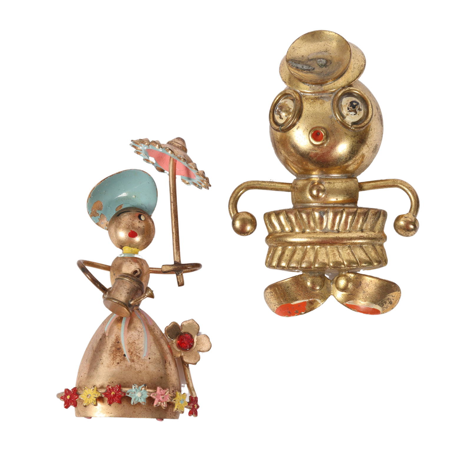 Singer Cohen Inc. Nyc Vintage Metal Enamel Robot Pin Brooch With Hand ...