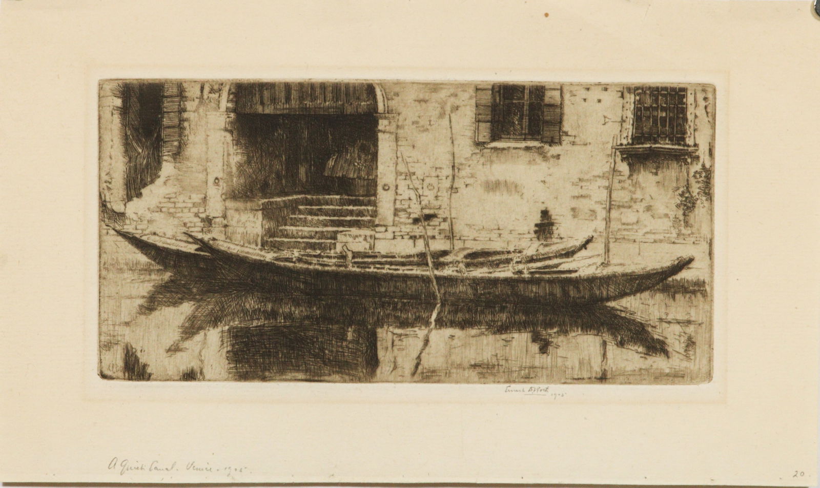 Ernest David Roth, New York / Germany (1879 - 1964), A Quiet Canal ...